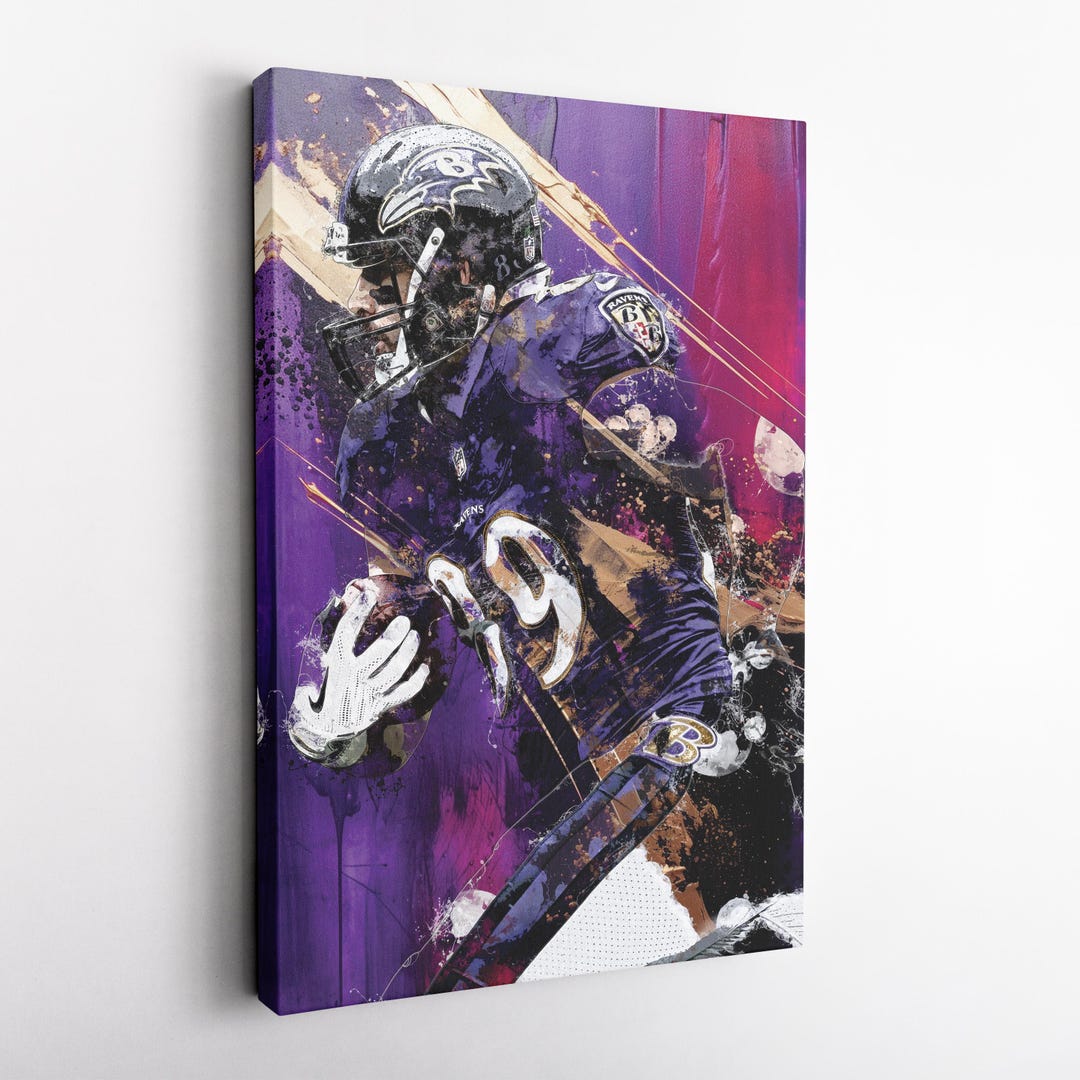 Mark Andrews Poster Baltimore Ravens NFL Abstract Painting Canvas Wall ...