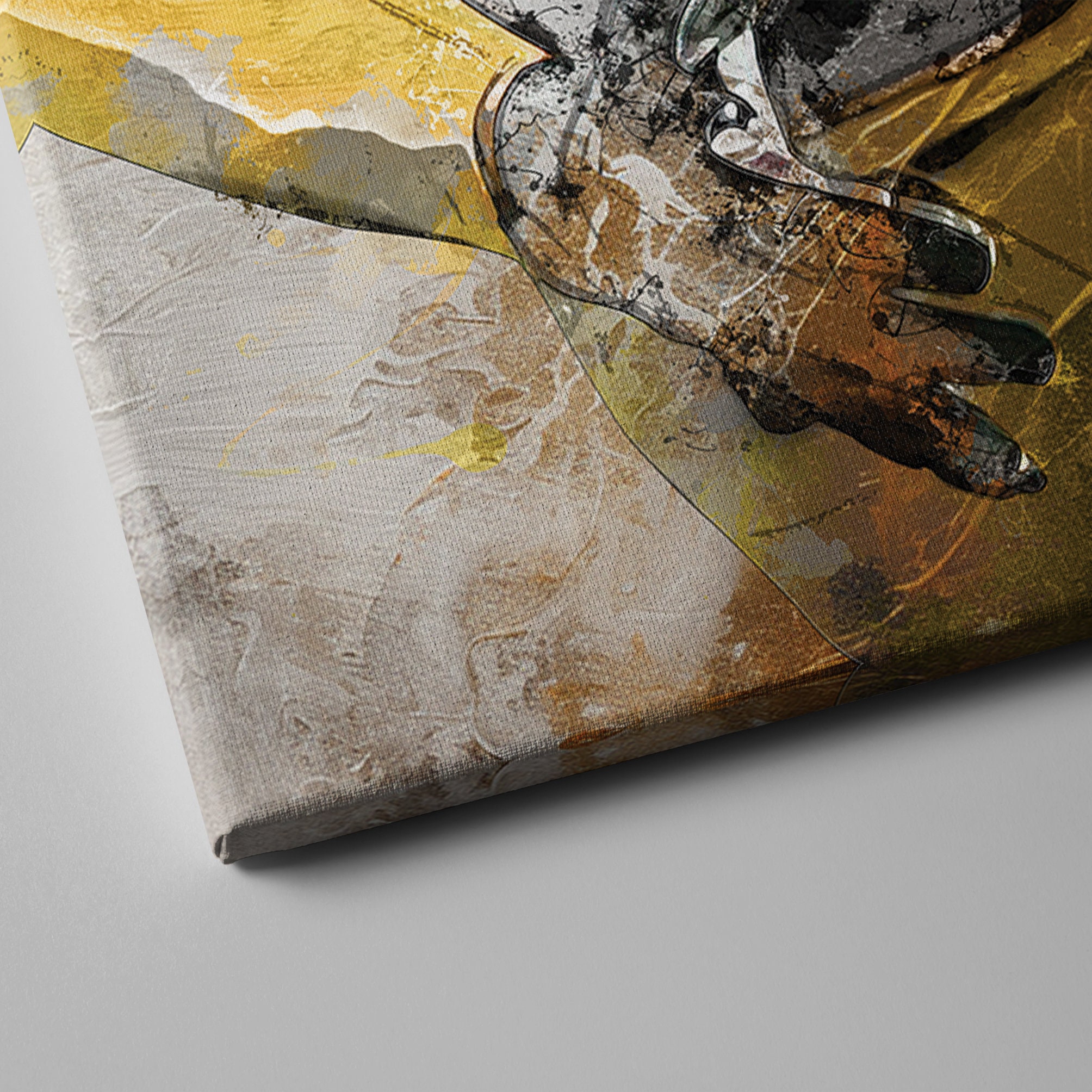 T. J. Watt Poster Pittsburgh Steelers NFL Abstract Painting Canvas Wall ...