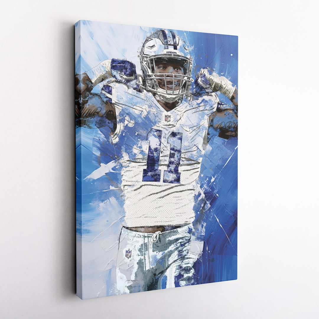 Micah Parsons Poster Dallas Cowboys NFL Abstract Painting Canvas Wall ...