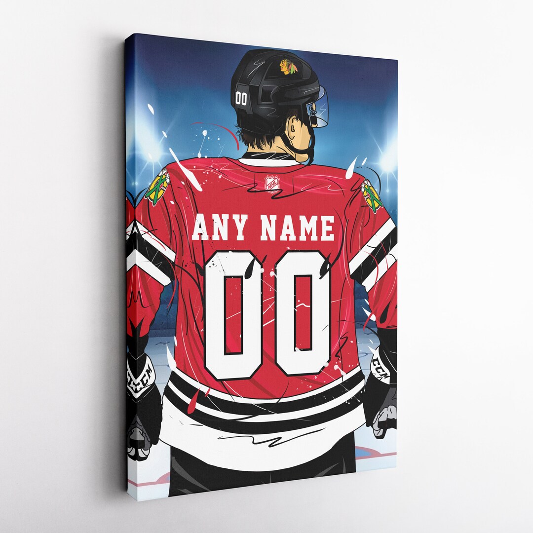 Chicago Blackhawks Jersey NHL Personalized Jersey Custom Name and ...