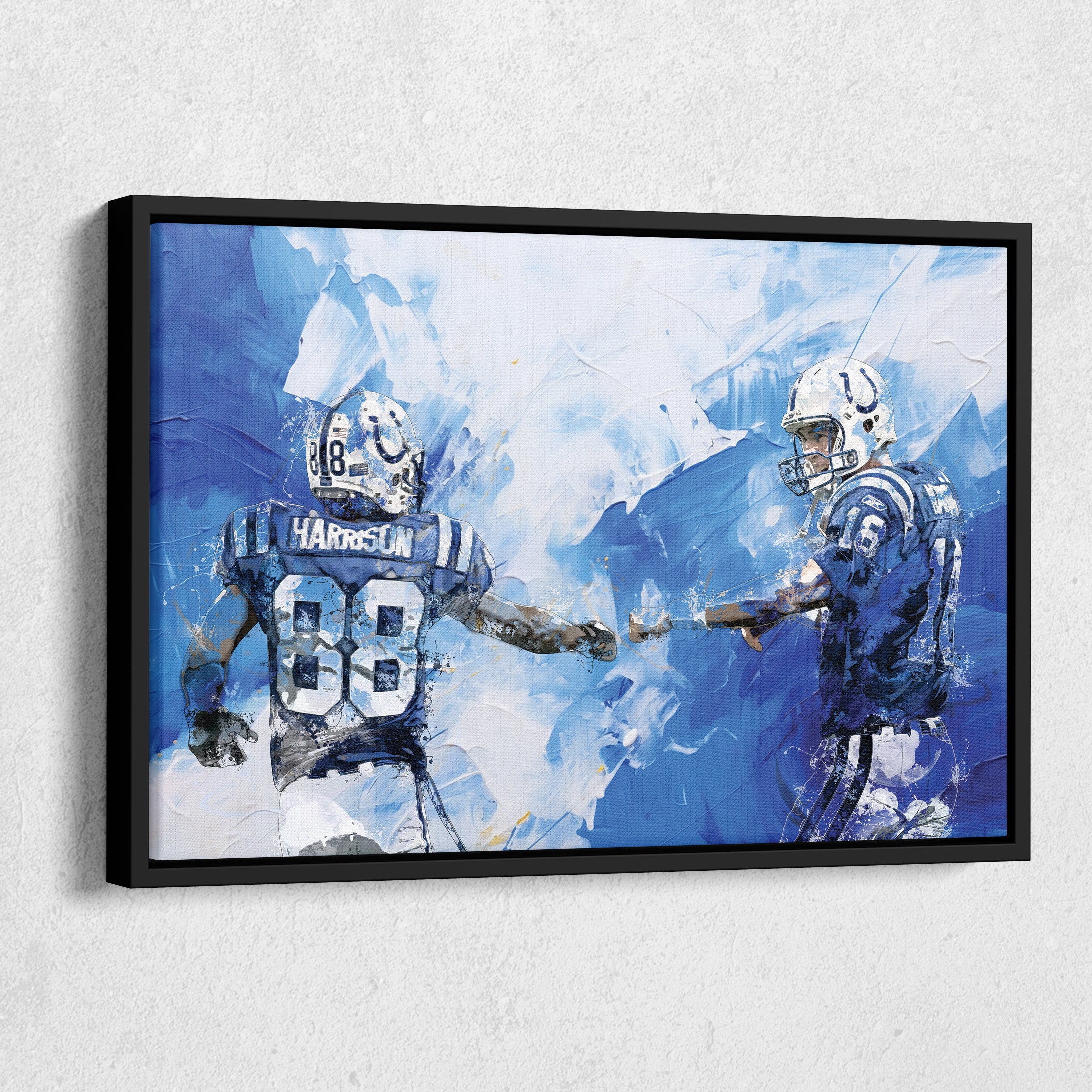Peyton Manning Marvin Harrison Poster Indianapolis Colts NFL Abstract ...