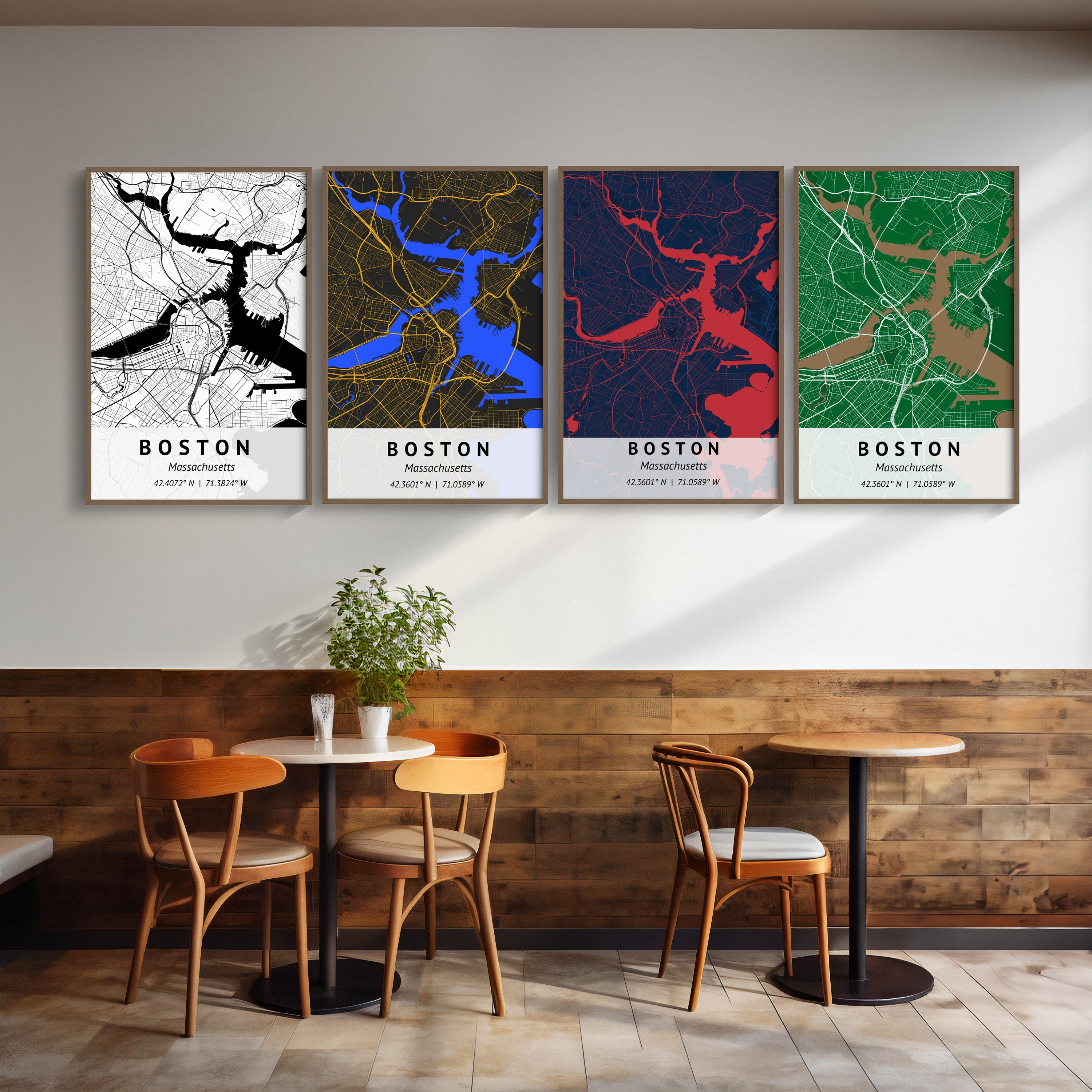 Custom City Map Digital Print Custom Map Prints Any Location With 3 for ...