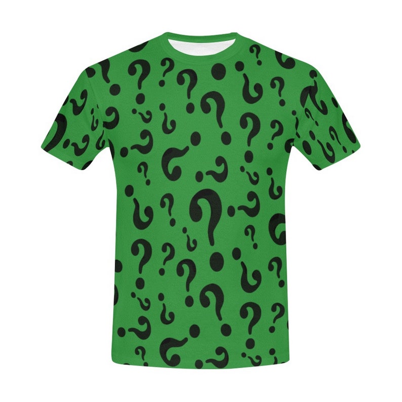 Men's Green Riddler Riddle Questions T-shirt Tee USA Size size S-5XL - Etsy
