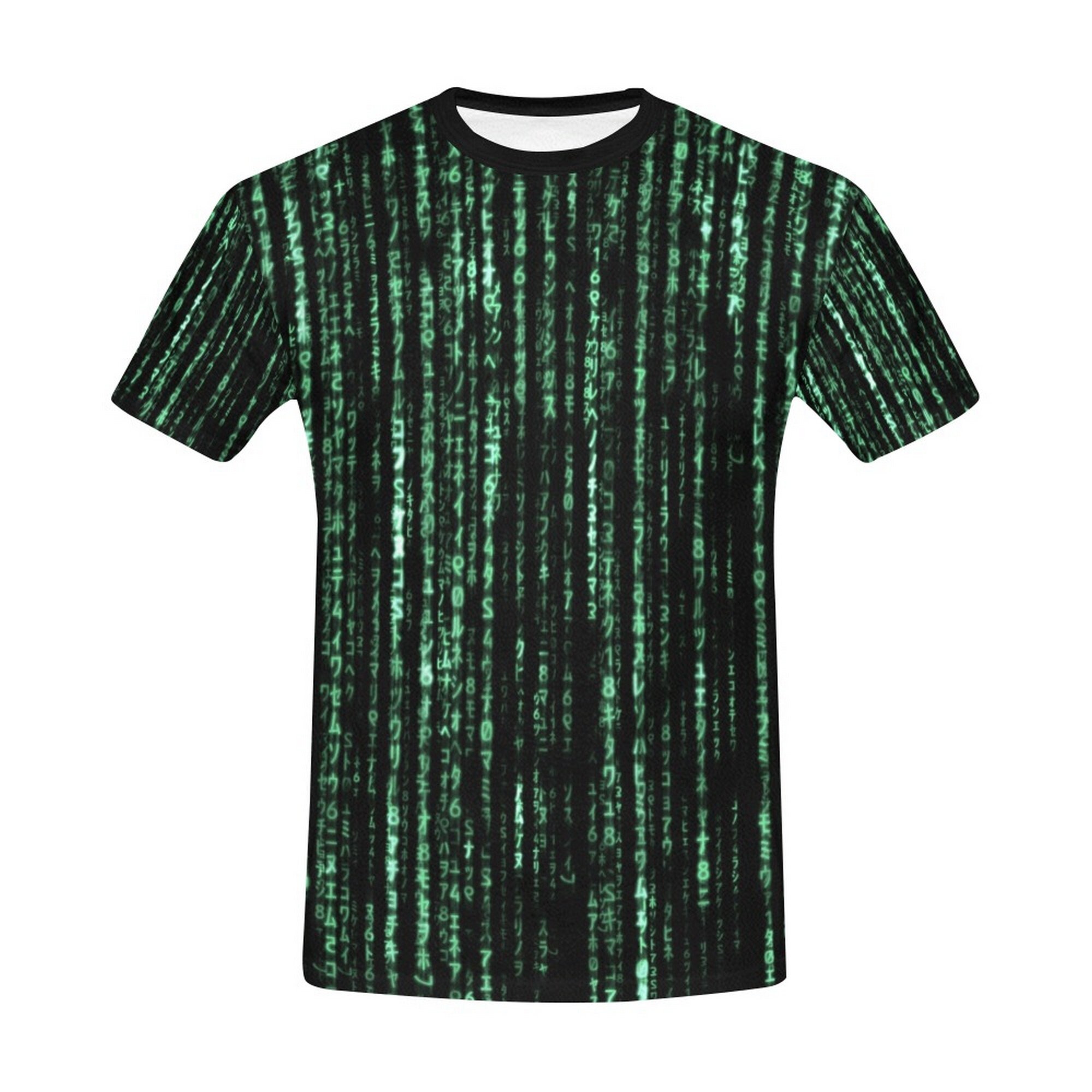 Men's Matrix Raining Code Programming Coding Geek T-shirt Tee USA Size ...