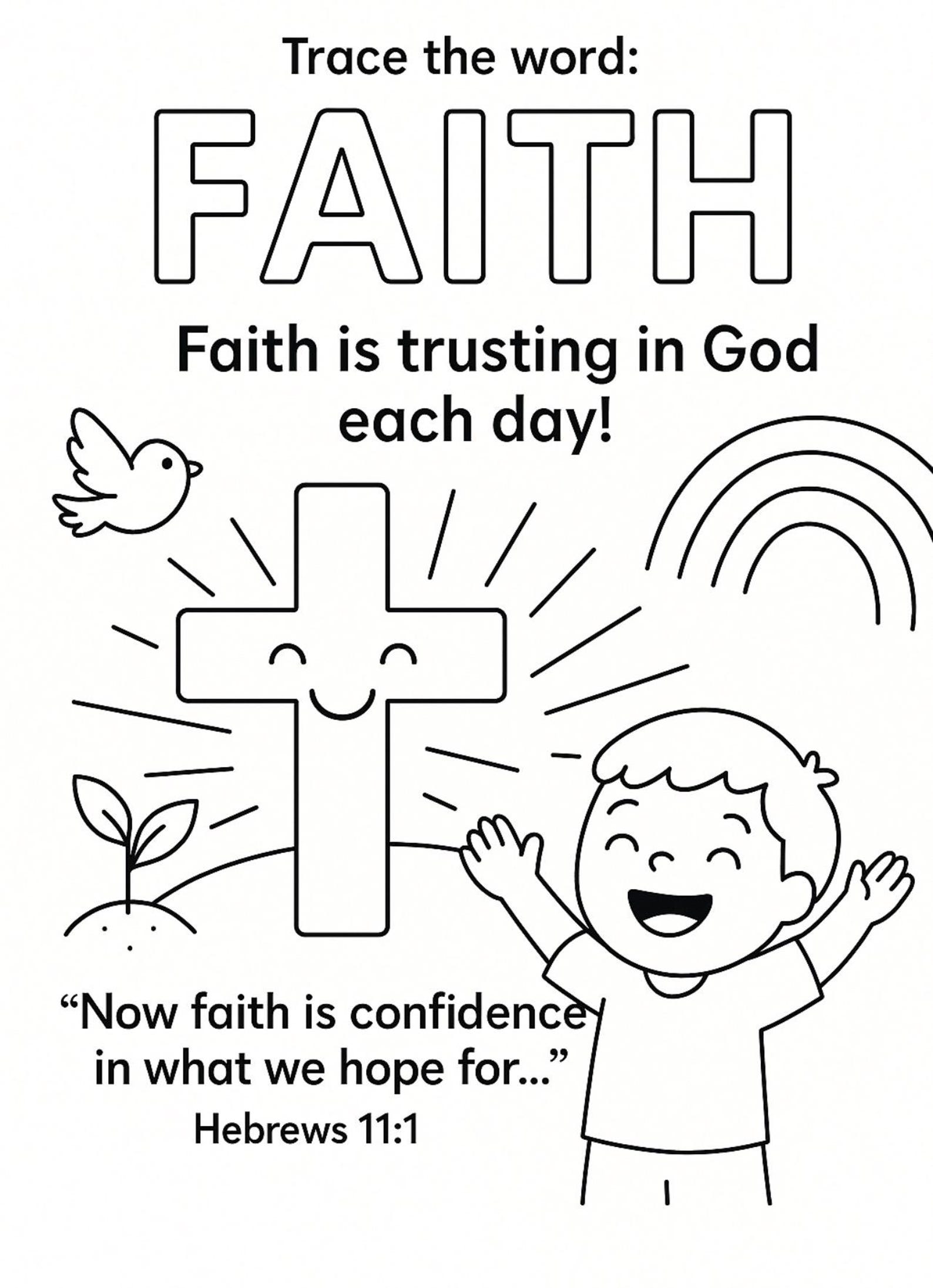 Fruits of the Spirit Coloring Pages: Christian Preschool Tracing ...