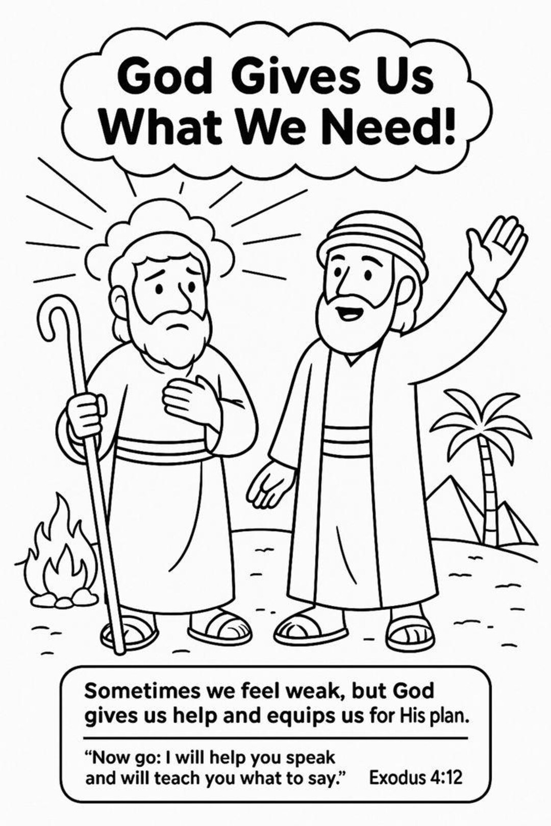Noah's Ark Coloring Page: Christian Sunday School Activity (digital ...