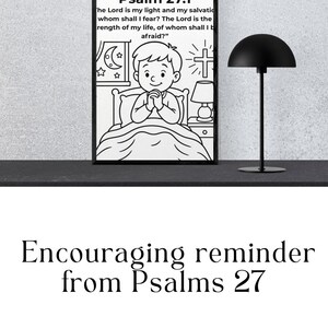 Psalm 27 1 Bible Verse Coloring Page for Kids Christian Printable ...