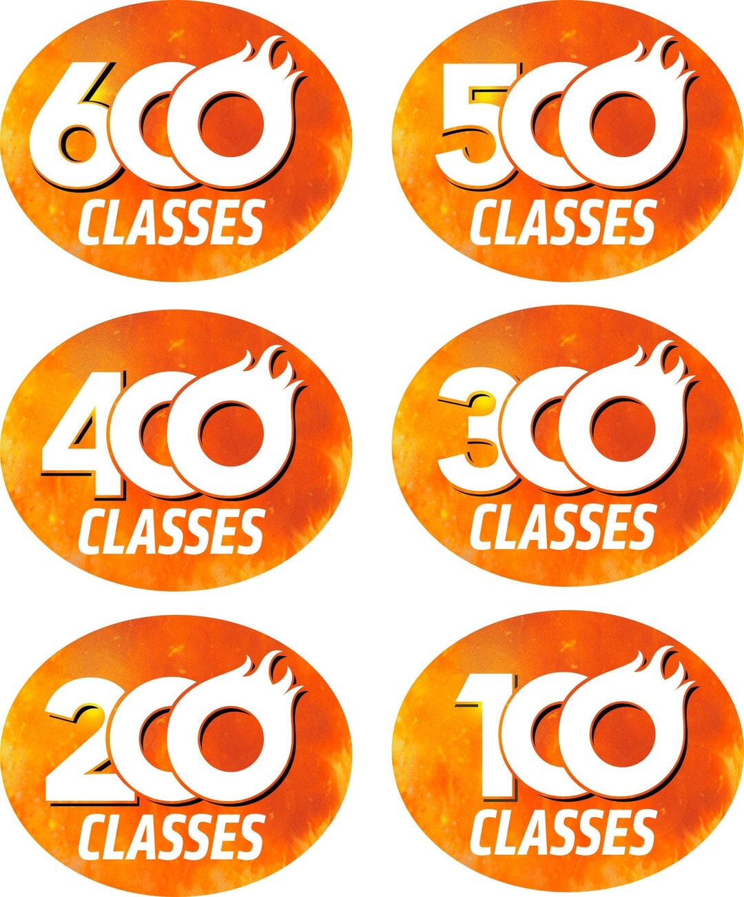 Orangetheory Fitness Class Milestone Sticker for Water Bottle Yeti ...