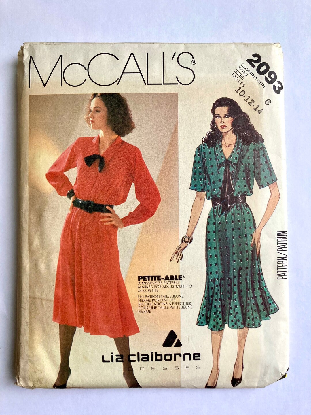 Mccall's 1980s Uncut Sewing Pattern Bundle of 5 Patterns 3190, 3105 ...
