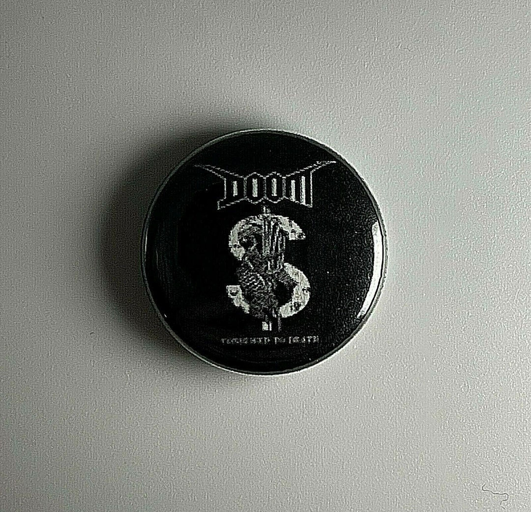 Doom Crust Punk 1 Button D006B Badge Pin - Etsy