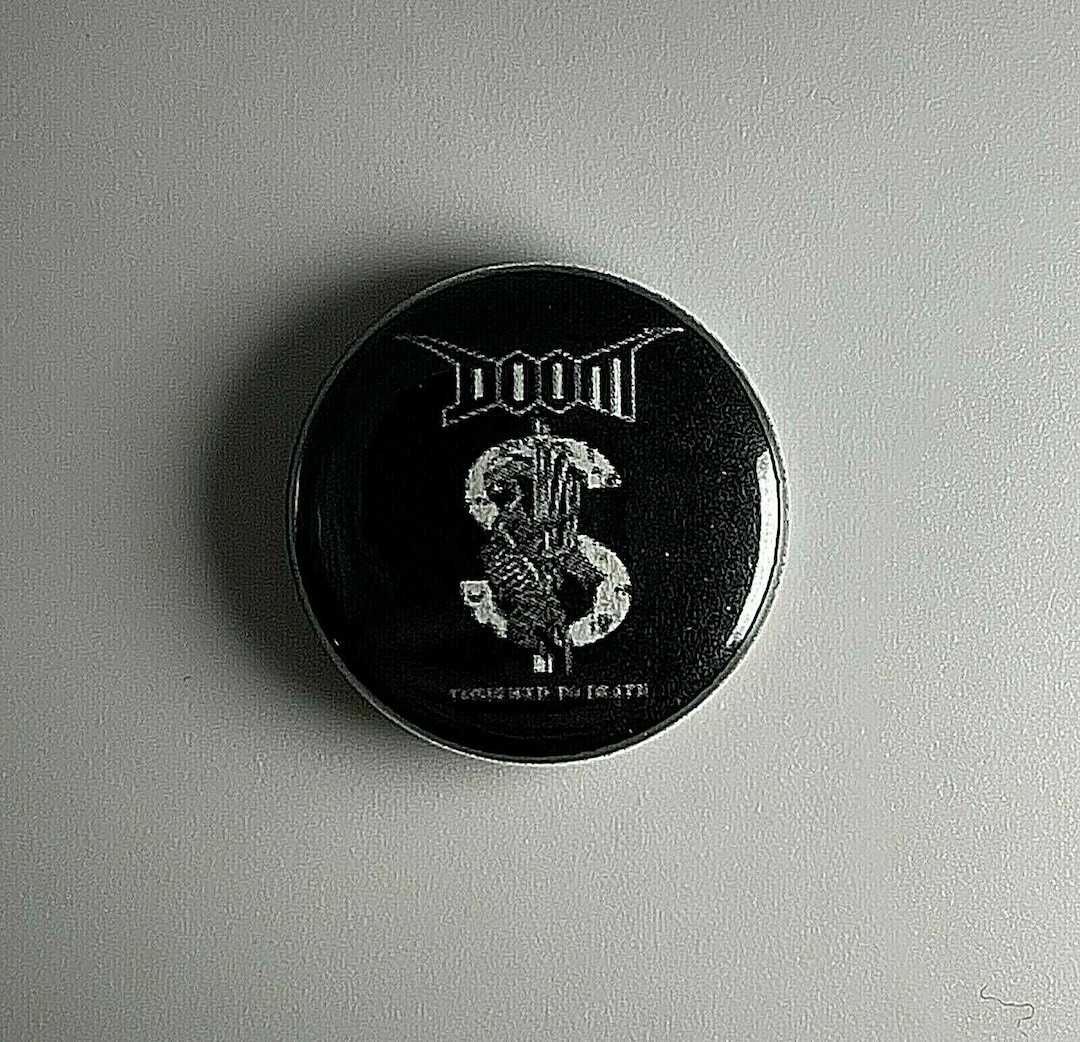 Doom Crust Punk 1" Button D006B Badge Pin - Etsy