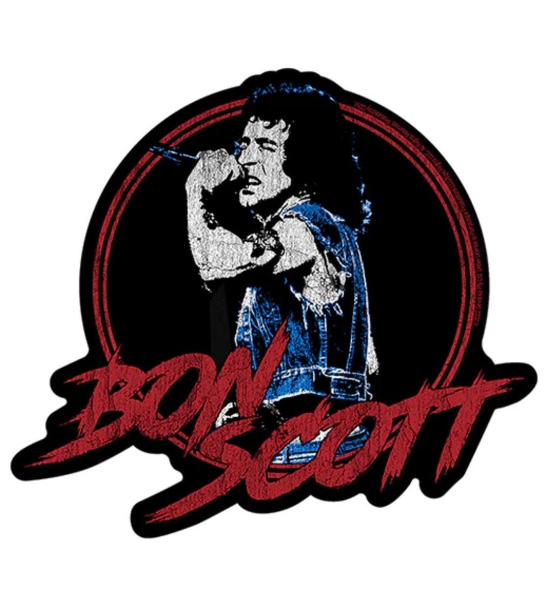 Bon Scott Sticker S034S AC/DC Decal - Etsy