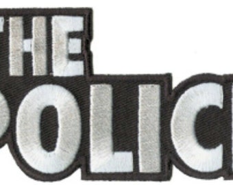 The POLICE Logo Embroidered Patch / Iron-on Applique, Officially ...