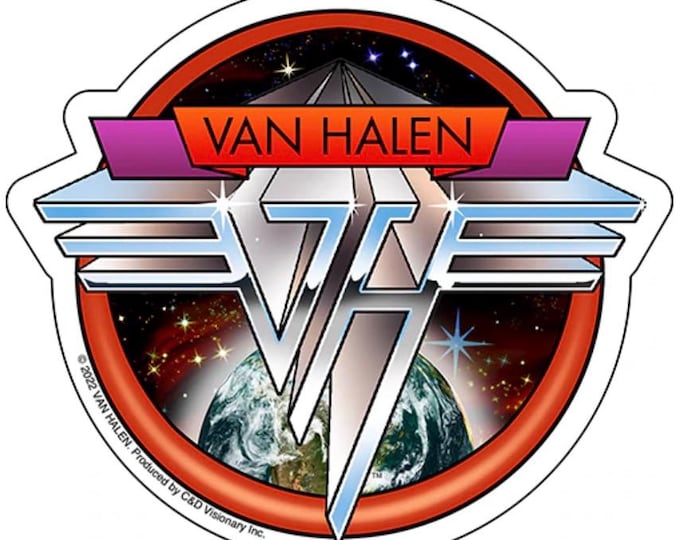 Van Halen Space Logo Sticker V004S - Etsy