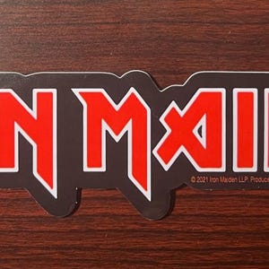 Iron Maiden Official Logo Sticker I009S - Etsy