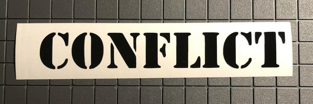 Conflict Punk Vinyl Decal Rub on Sticker C005S - Etsy