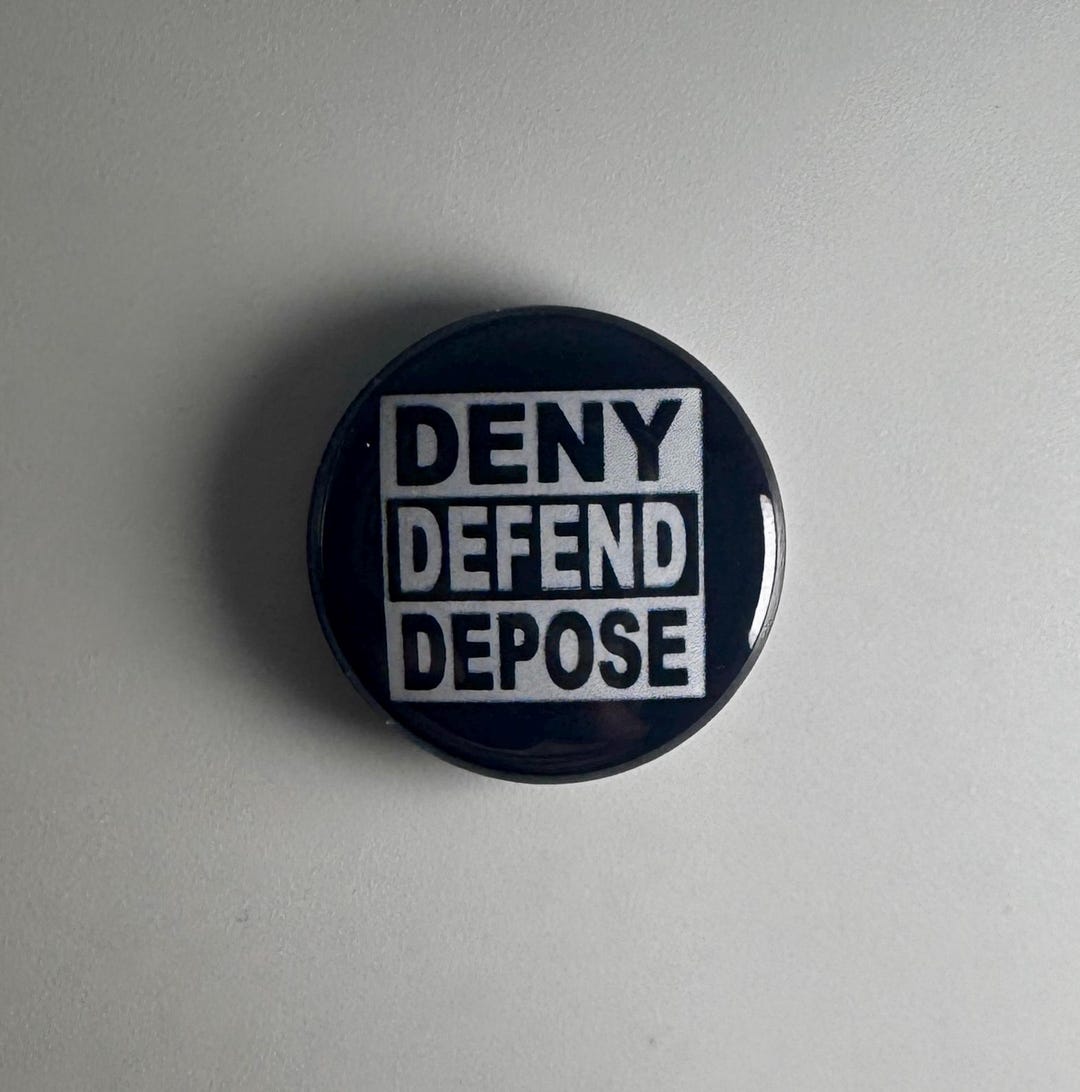 Deny Defend Depose 1" Button Badge Pin - Etsy