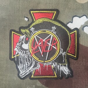 Slayer Heavy Metal Skull Embroidered Patch S049P - Etsy
