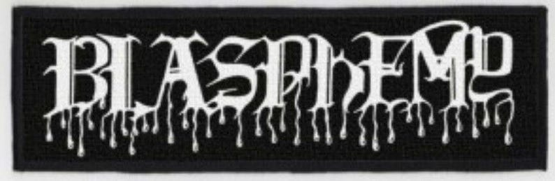 Blasphemy Logo Black Metal Sublimated Printed Patch B021P - Etsy