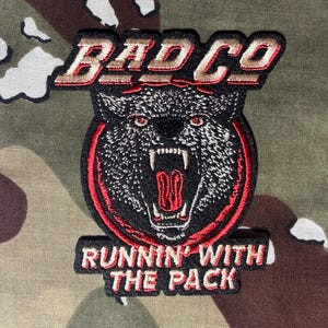 Bad Company Bad Co. Runnin' With the Pack Embroidered Patch B033P - Etsy