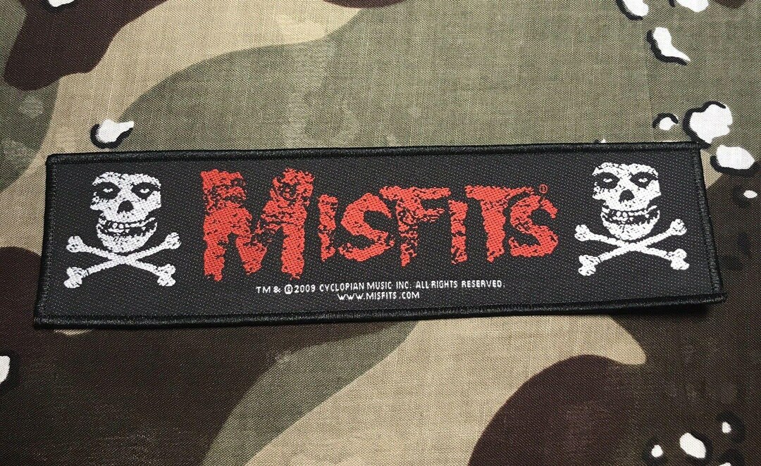 Misfits Super Strip Logo Woven Patch M005P - Etsy