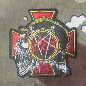 Slayer Heavy Metal Skull Embroidered Patch S049P - Etsy