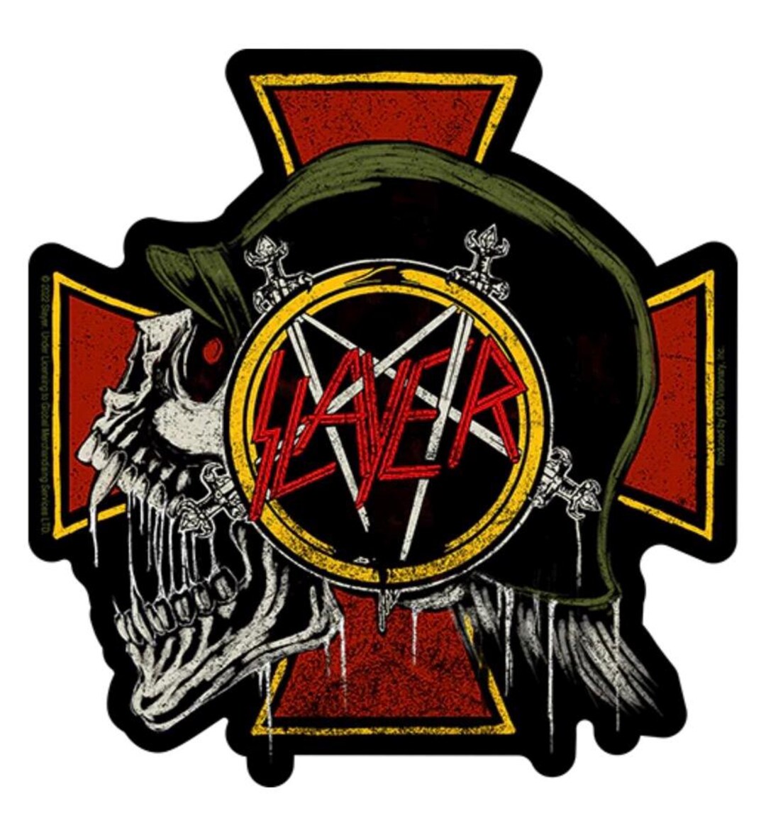 Slayer Skull Heavy Metal Sticker S028S - Etsy