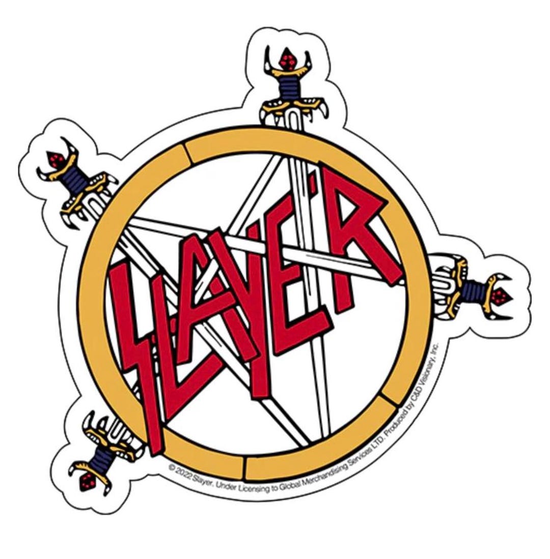 Slayer Pentagram Logo Sticker S016S - Etsy
