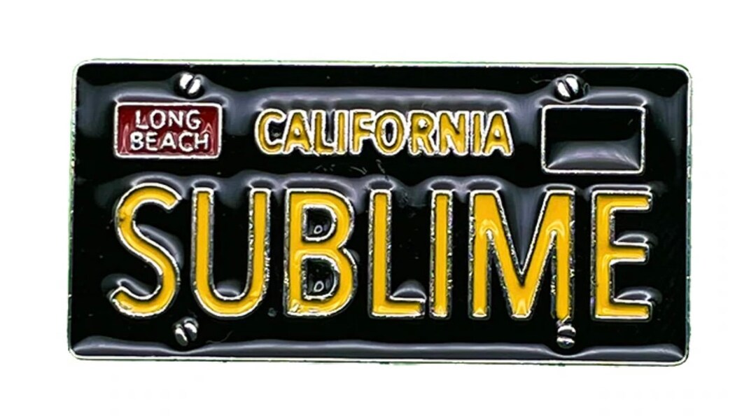 Sublime License Plate Official Enamel Pin S010PC - Etsy