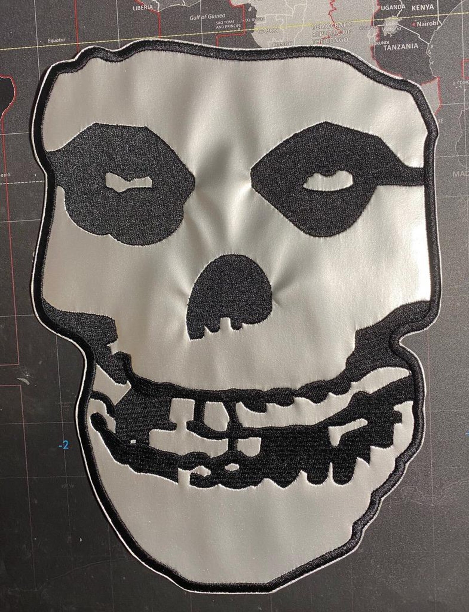 The Misfits Embroidered Silver Back Patch M093P - Etsy