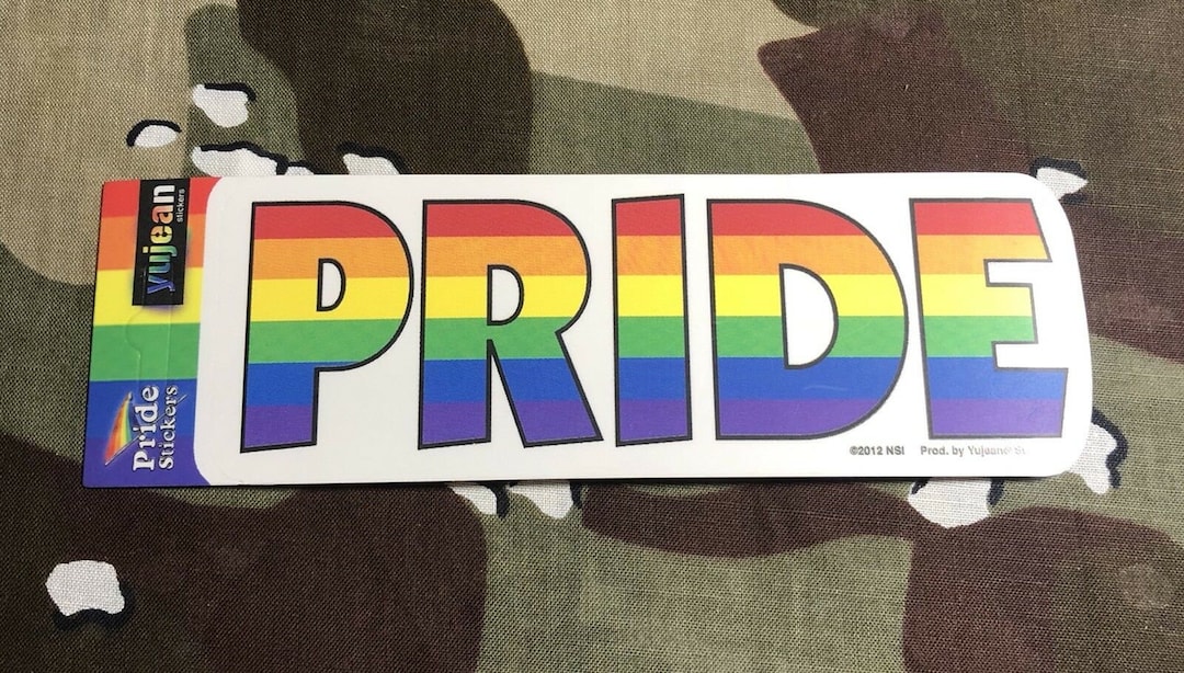 Pride Rainbow Flag LGBTQ Sticker P004S - Etsy