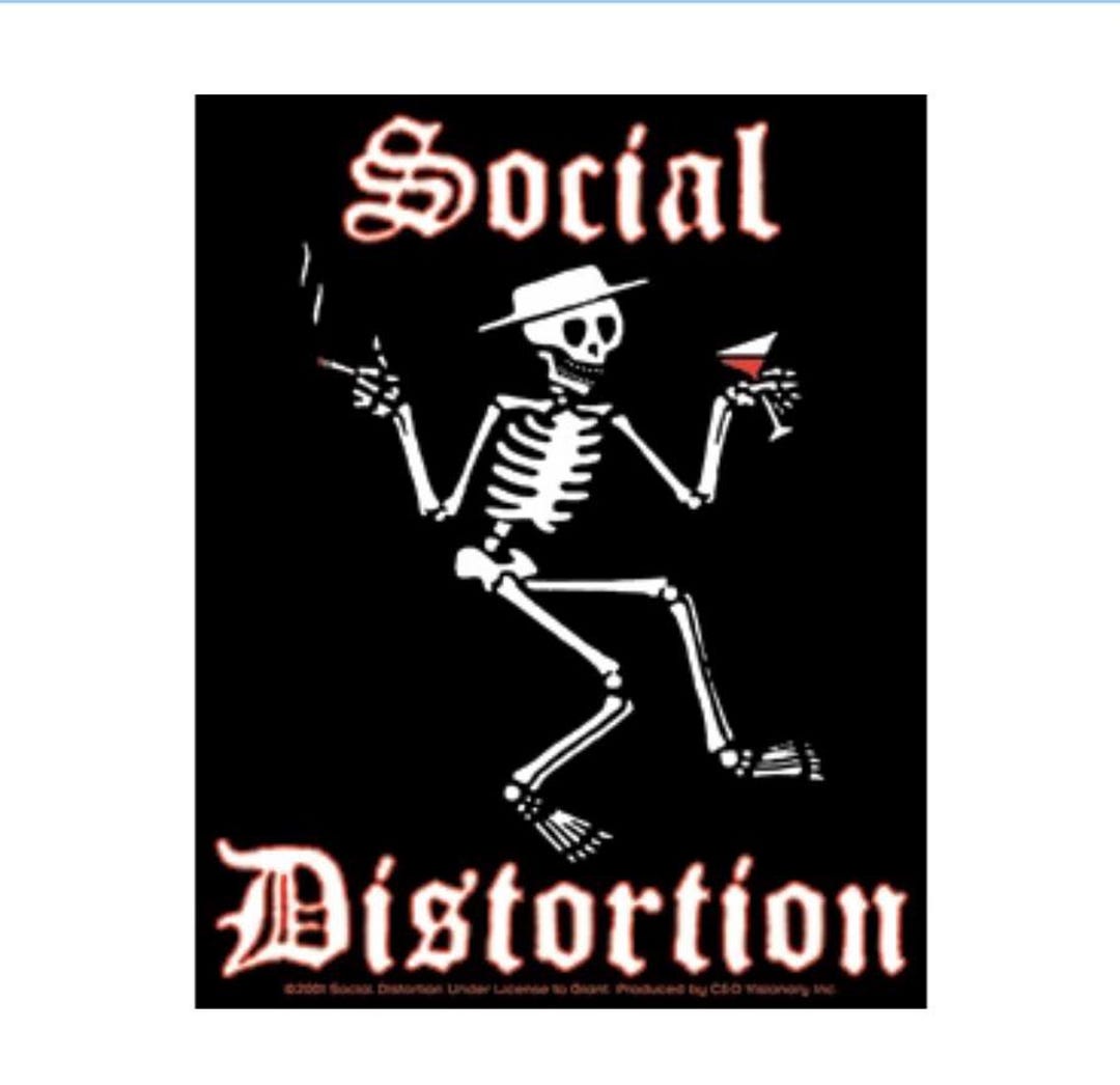 Social Distortion Skeleton Sticker S033S Decal - Etsy