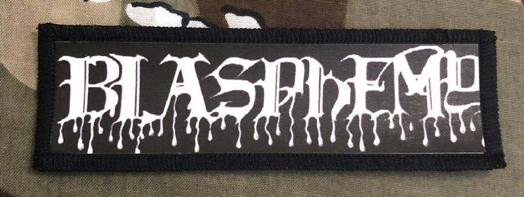 Blasphemy Logo Black Metal Sublimated Printed Patch B021P - Etsy