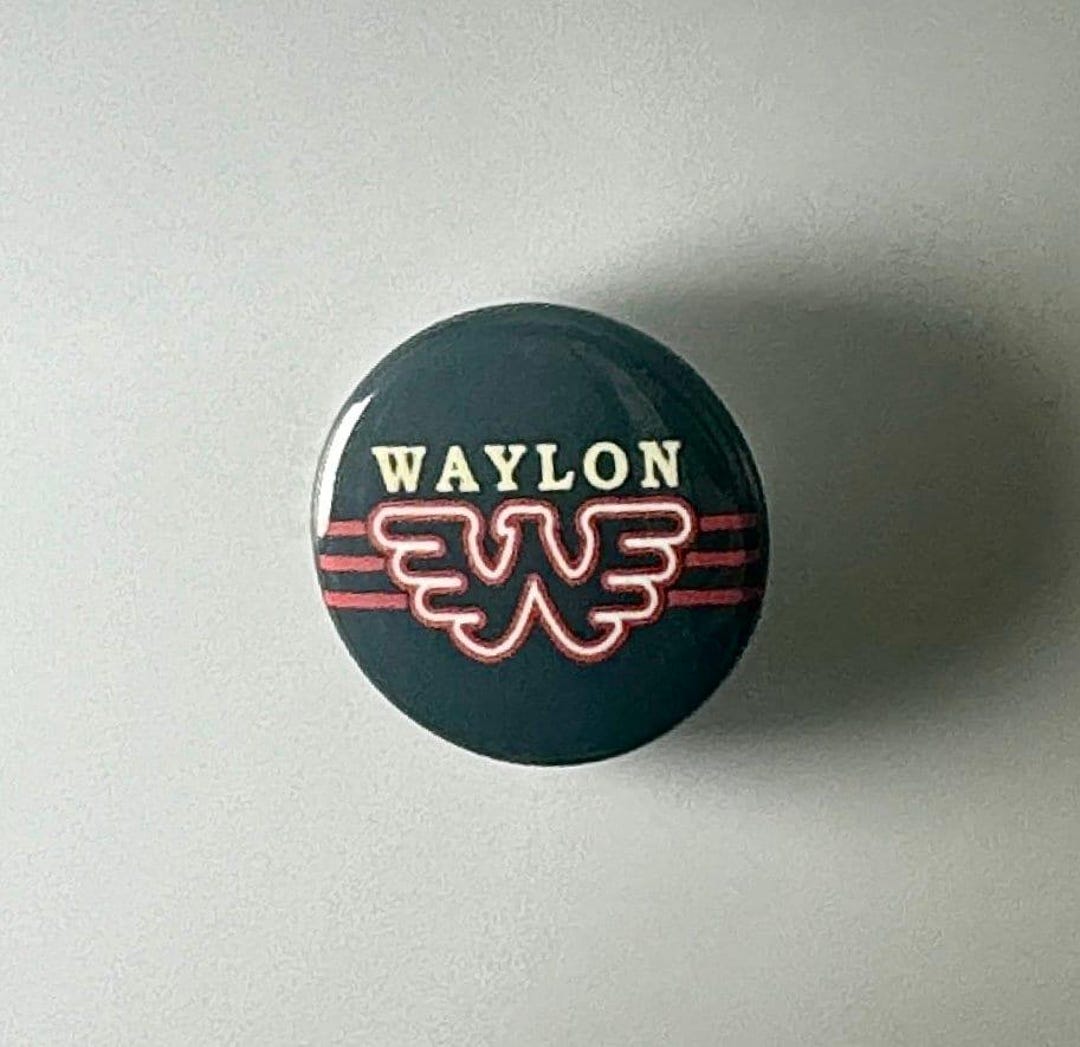 Waylon Jennings Official 1.25 Button J003B125 Badge Pin - Etsy