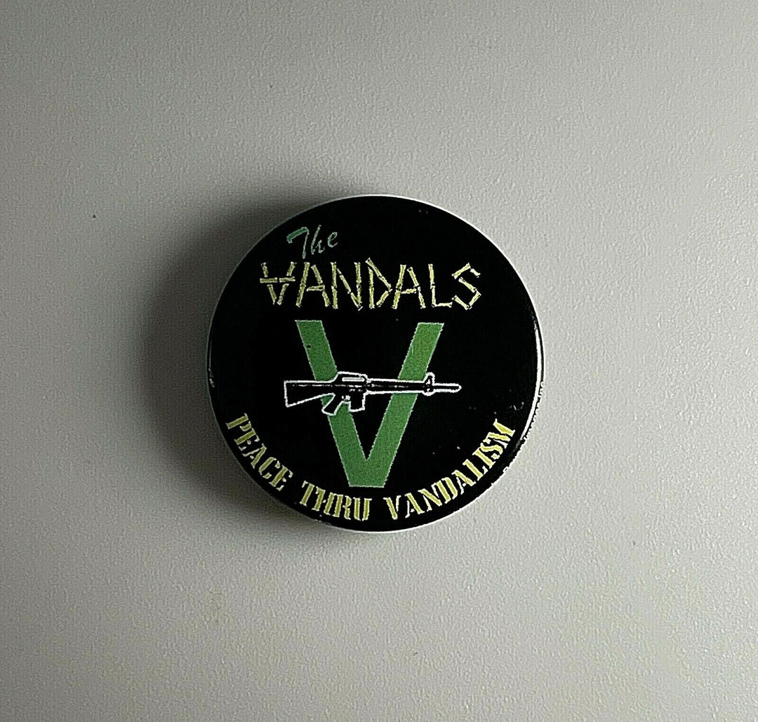 The Vandals Peace Through Vandalism 1 Button V001b Badge Pin - Etsy