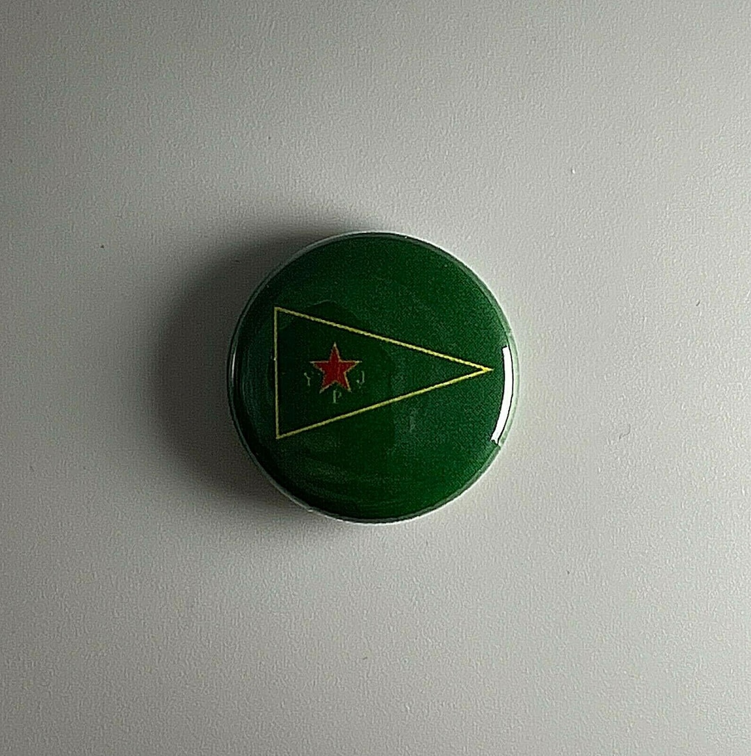 YPJ Flag Rojava People's Protection Unit Kurdistan YPG 1" Button Y004B ...