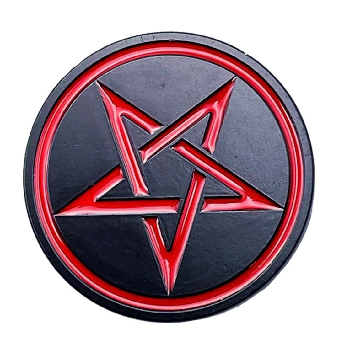 Pentagram Pentacle Enamel Lapel Pin - Etsy