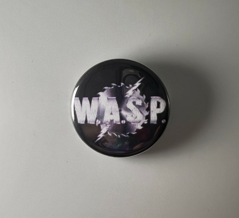 Wasp W.A.S.P. 1.25 Button W003B125 Badge Pin - Etsy
