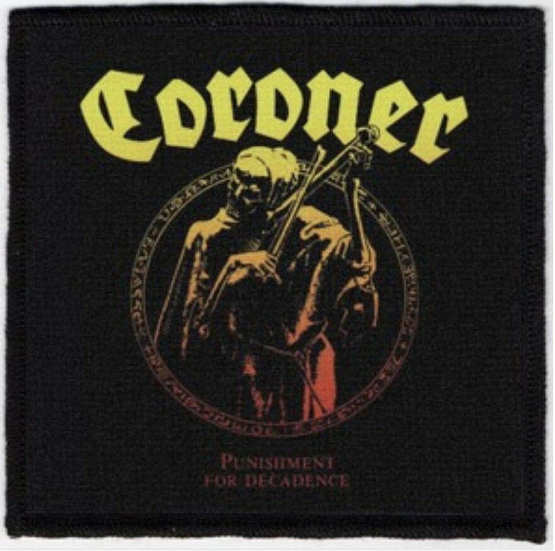 Coroner Punishment for Decadence Sublimated Printed Patch C054P - Etsy