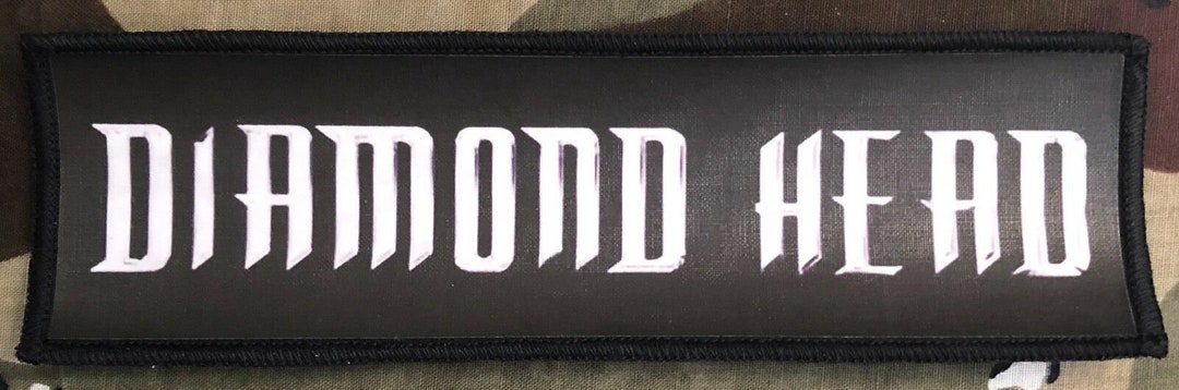 Diamond Head Logo NWOBHM Large Super Strip Sublimated Printed Patch ...