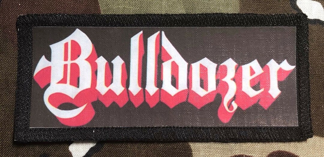 Bulldozer Logo Thrash Metal Sublimated Printed Patch B039P - Etsy