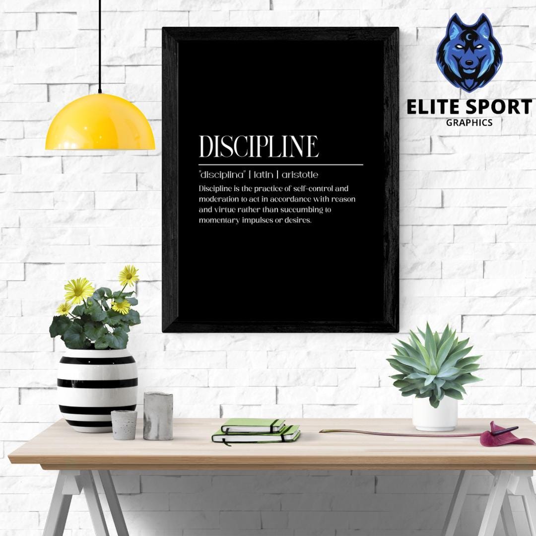 Discipline Motivational Quote Digital Download for Gym Lovers ...