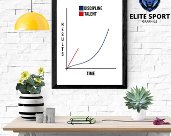 Discipline Vs Talent Printable Gym Motivation Chart – Inspiring ...