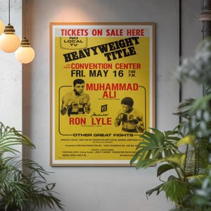 Printable Art: Muhammad Ali Vs. Ron Lyle - Heavyweight Title, Las Vegas ...