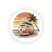 VW Van 1960's, Die Cut Vinyl Sticker, Premium Waterproof Sticker ...
