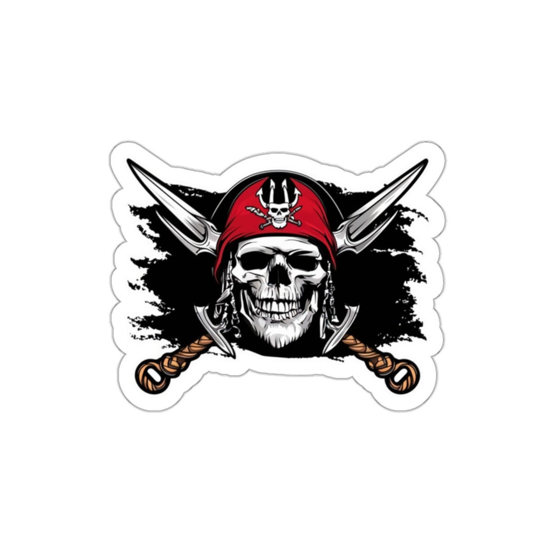Jolly Roger Sticker: Die Cut Pirate Flag, Waterproof Vinyl - Etsy