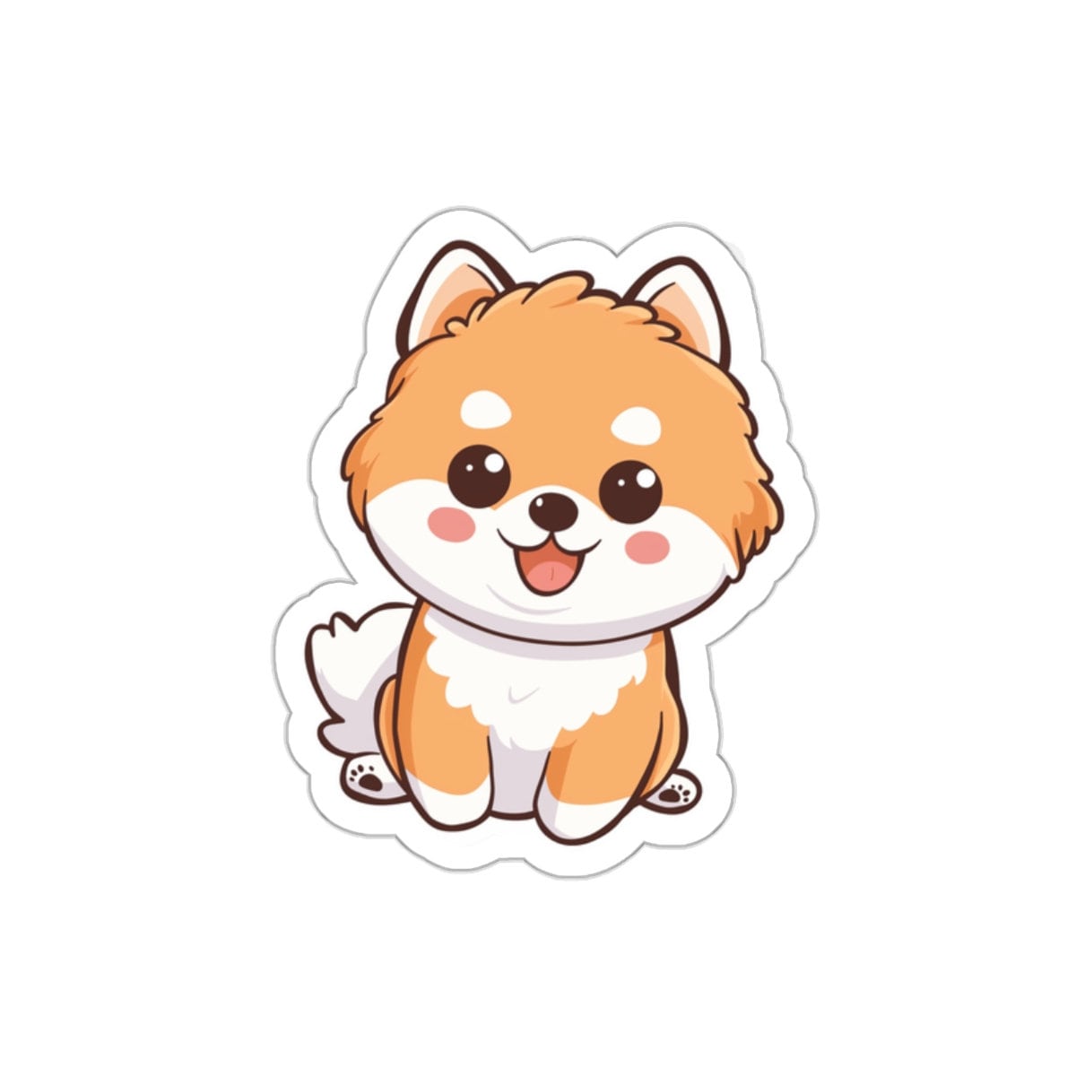 Sticker Dog, Cute, Kawaii, Die Cut Vinyl Sticker, Premium Waterproof ...