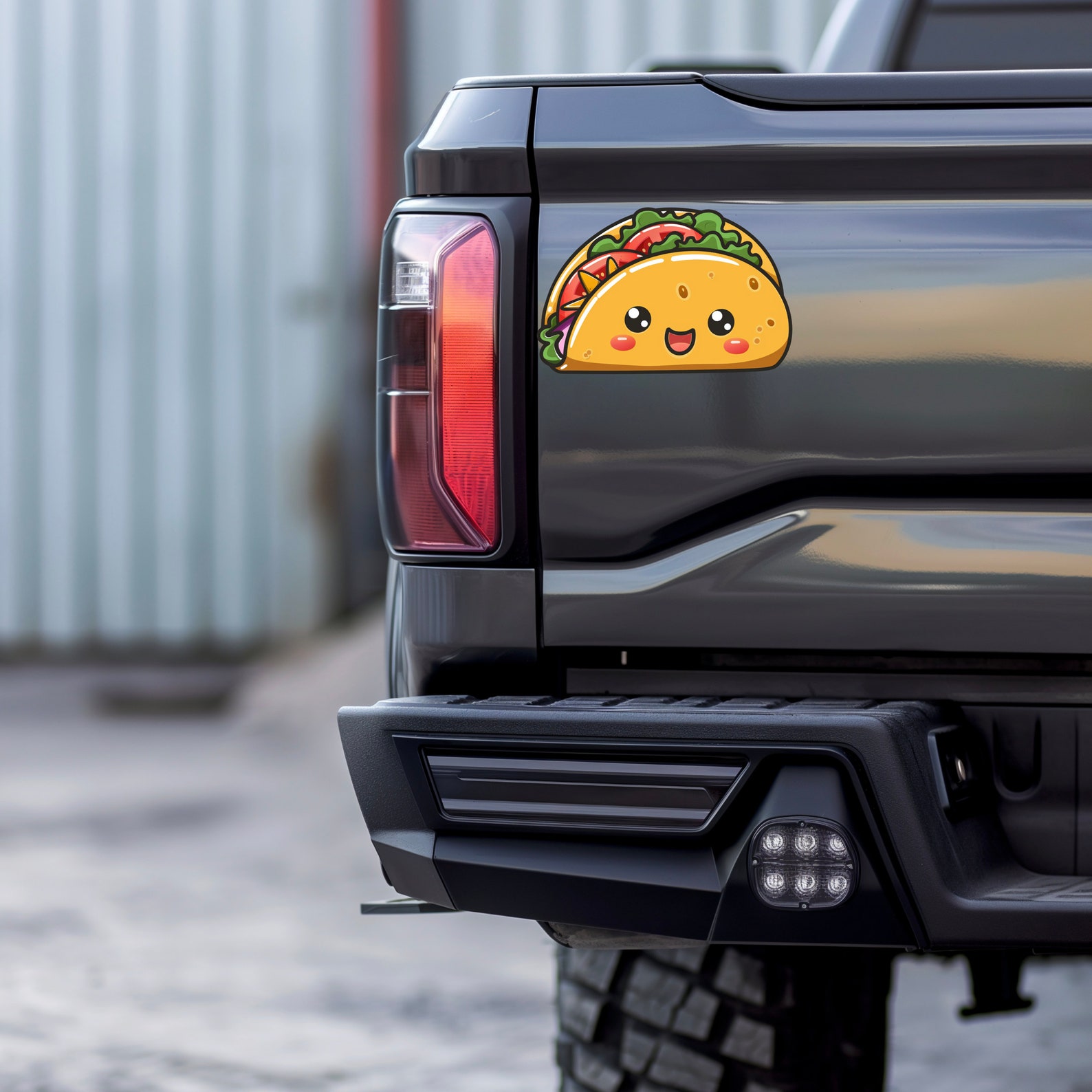 Taco Sticker, Cute, Kawaii, Die Cut Vinyl Sticker, Premium Waterproof ...