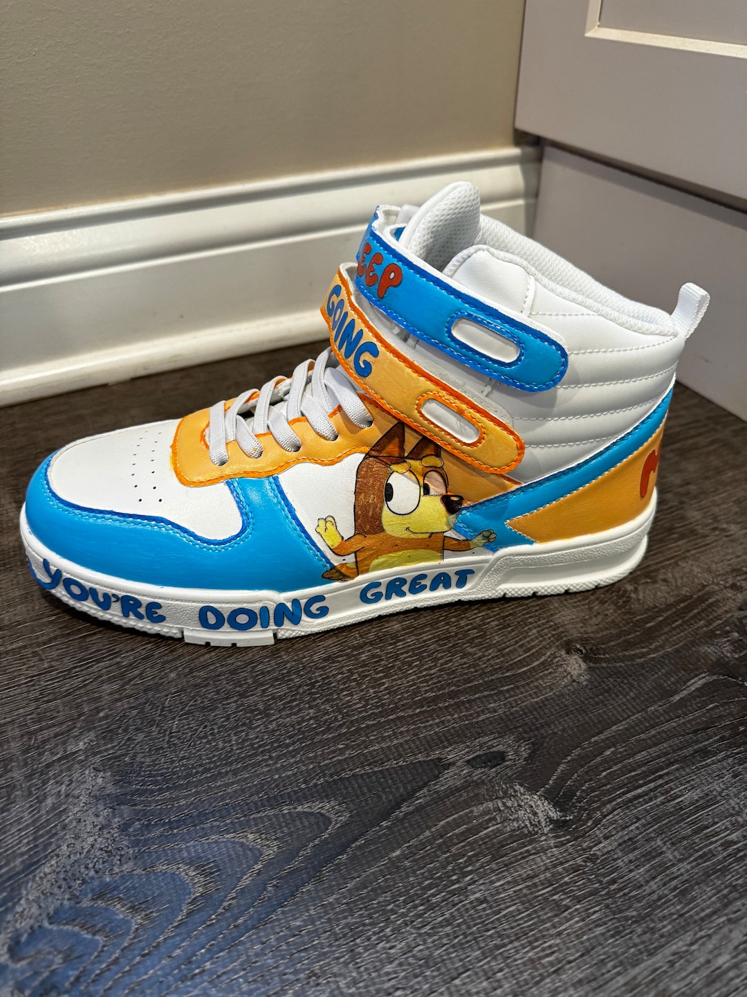 Hand Painted Bluey Shoes Adult - Etsy