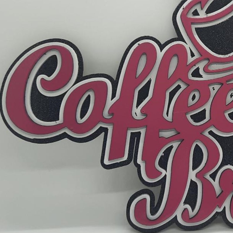 3-layer Hand Painted Coffee Break Sign - Etsy
